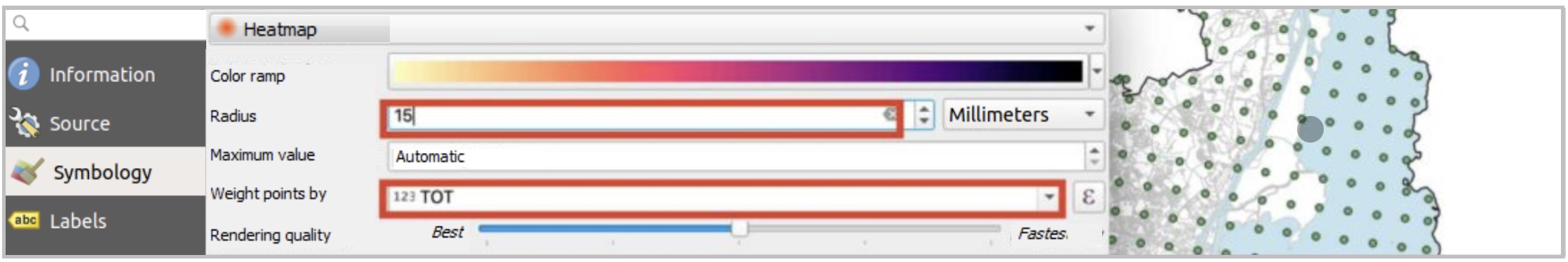QGIS - population density