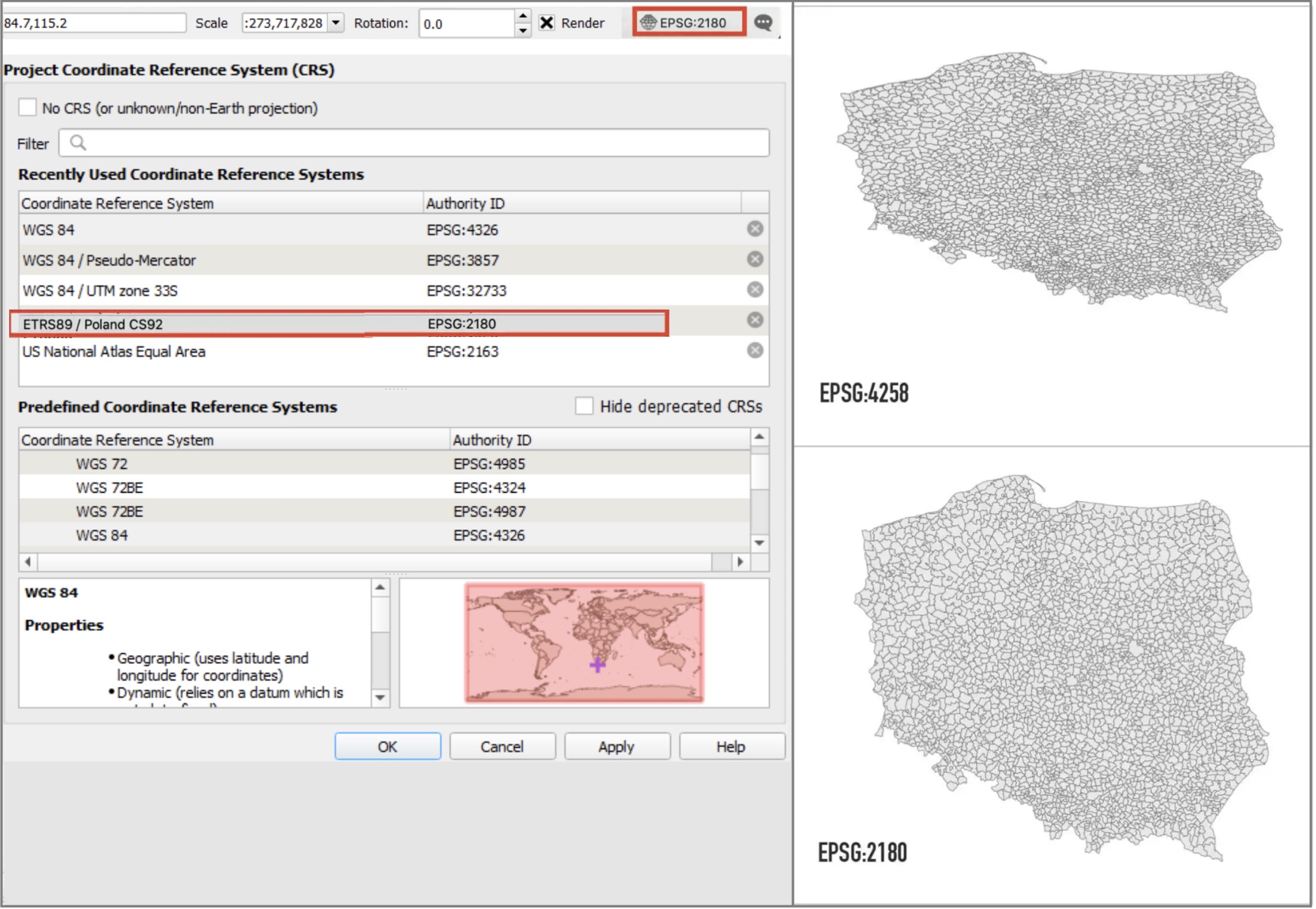 QGIS - population density