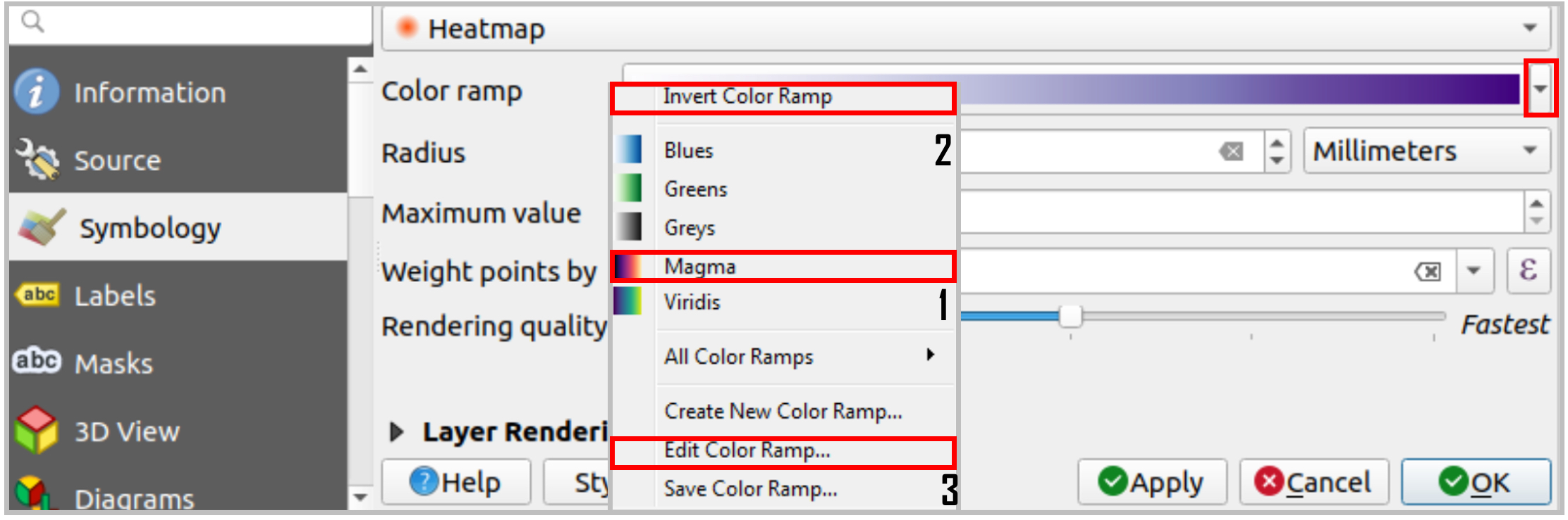 QGIS - population density